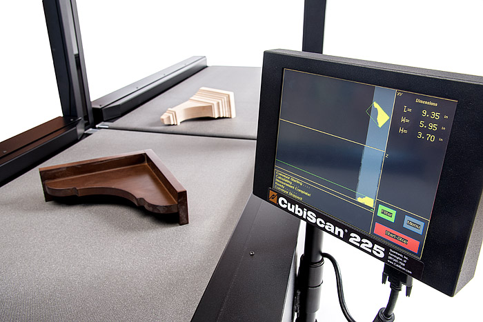 In-line Dimensioning System for Irregular Shapes